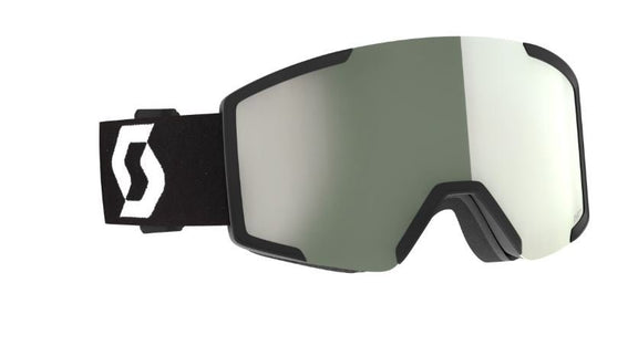 Scott Shield Goggle Mineral Black/White / AMP White Chrome | Snowride ...